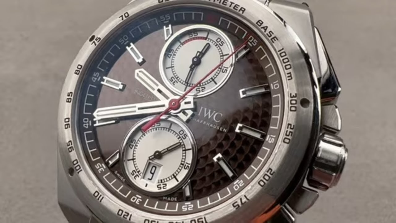 IWC Ingenieur Chronograph Silver Arrow IW3785-11 IWC Watch Review - YouTube