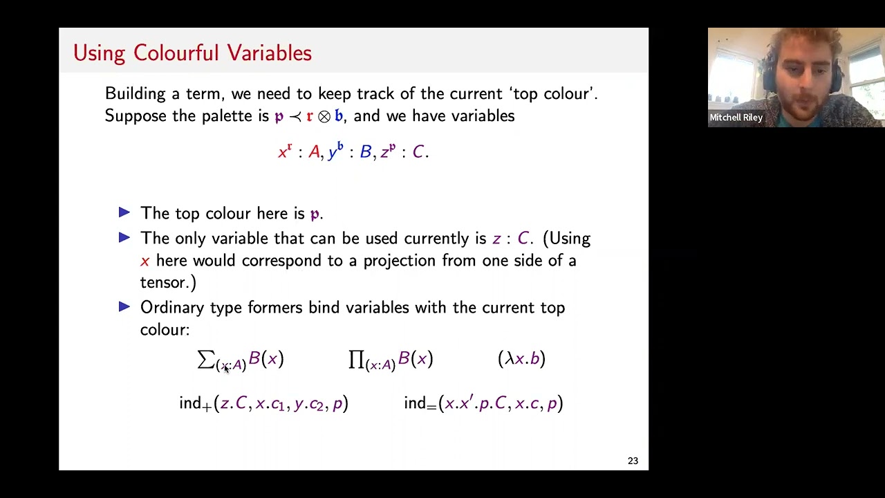 Mitchell Riley, Linear Homotopy Type Theory - YouTube