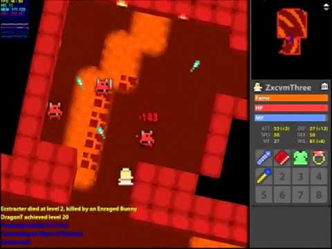 RotMG: Priest godlands, then pentaract and solo abyss of demons - YouTube