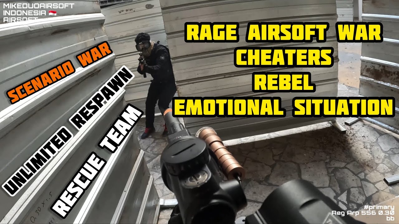 [Airsoft Indonesia] Airsoft scenario game. Unlimited respawn? OMG ...
