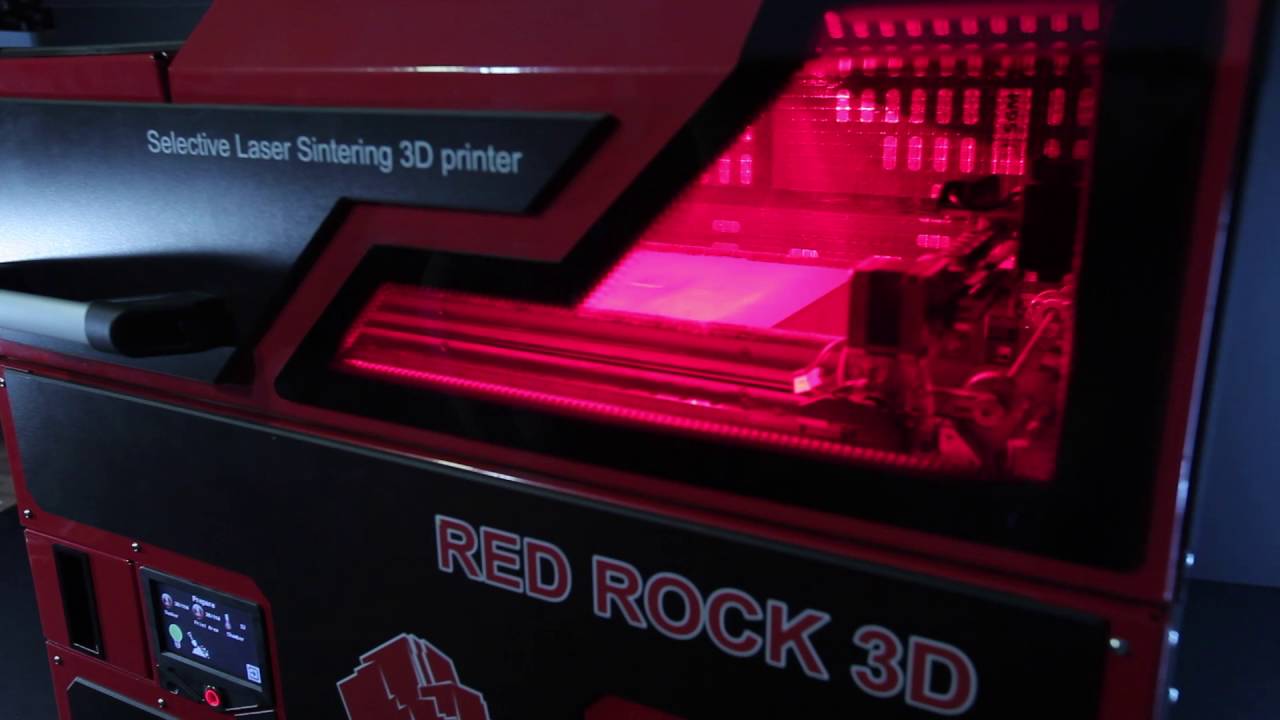 RED ROCK 3D SLS 3D Printer - YouTube