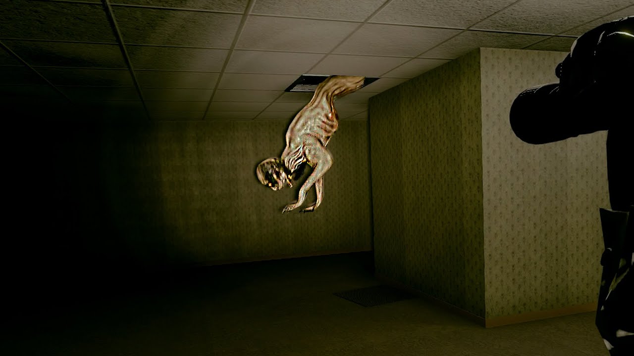 Mysterious creature chased us in Backrooms !!!! (Part 2) - YouTube