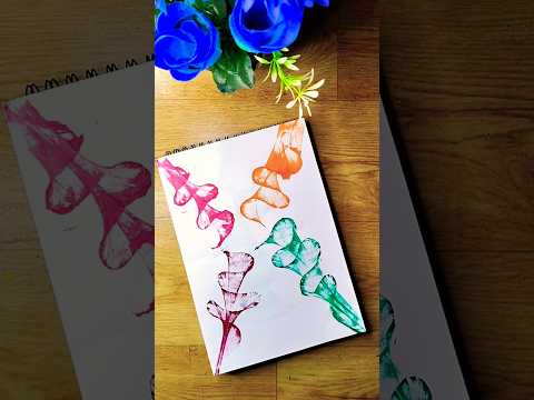 Unique Thread Pulling Art 💙 Acrylic Painting #art #shorts #drawing #painting #status #viral #trend