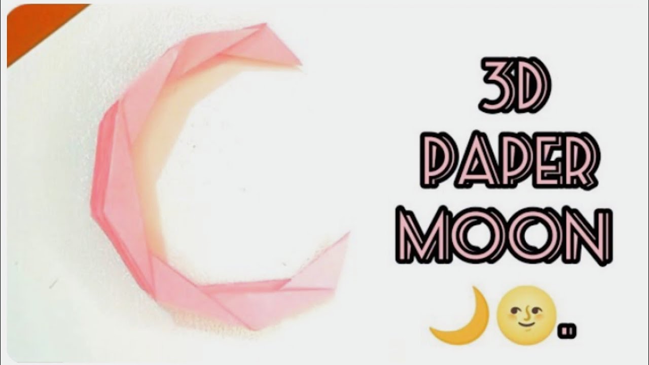 how to make paper 3d moon | 3d paper moon // art and craft // paper ...