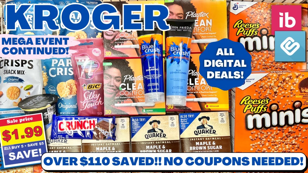 KROGER COUPONING HAUL & DEALS | OVER $110 SAVED! NO COUPONS NEEDED ...