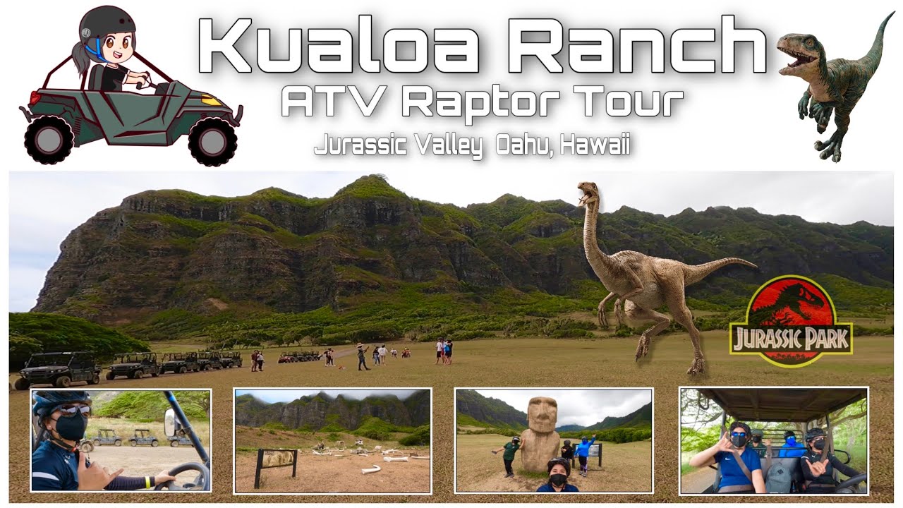 Kualoa Ranch ATV RAPTOR TOUR Experience | Jurassic Valley | Hawaii 2021 ...