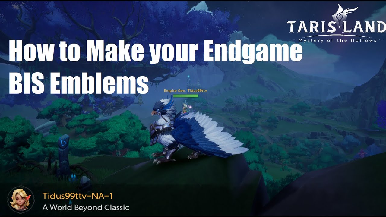 How to Make Your Starter Set and BIS Endgame Emblems - YouTube