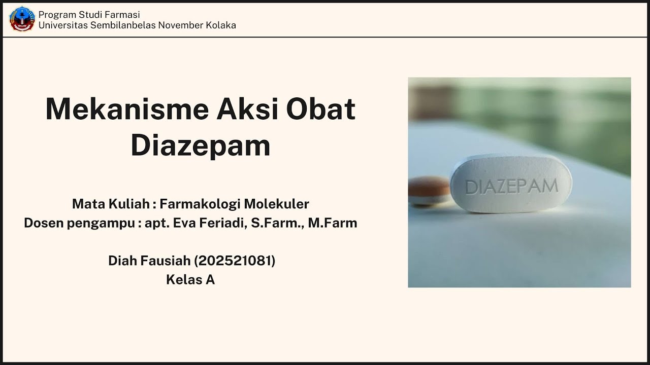 Mekanisme aksi obat diazepam - YouTube