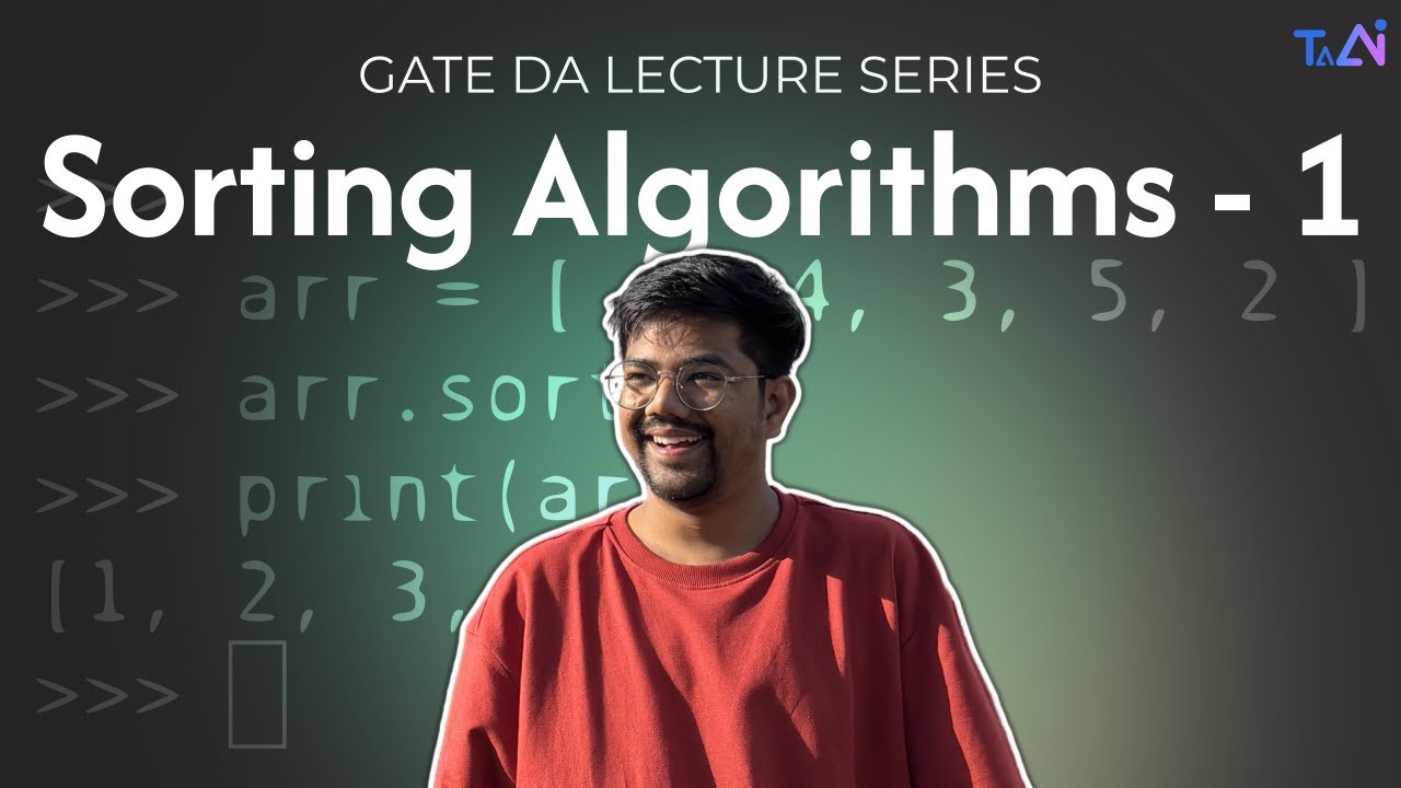 Master Sorting Algorithms For Gate 01 Gate Da Revision Series