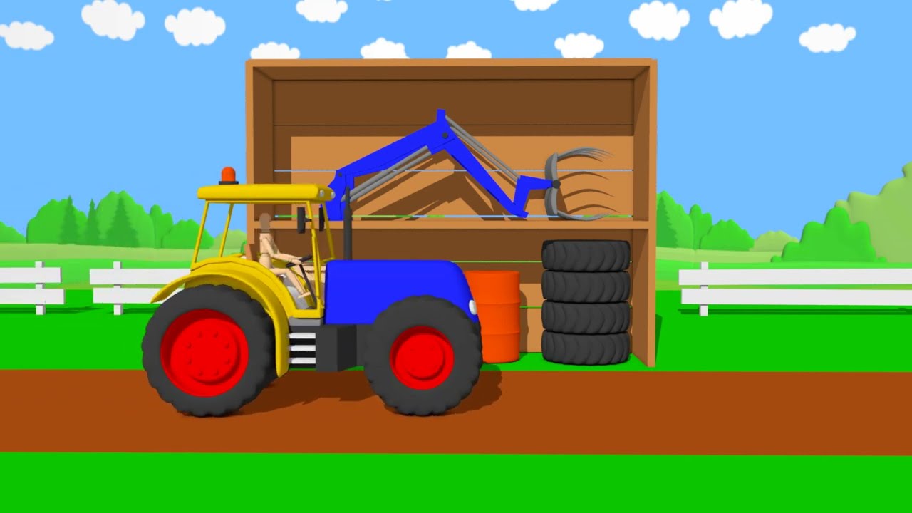 Tractors Compilation for Kids | Fairy tales about Tractors ...