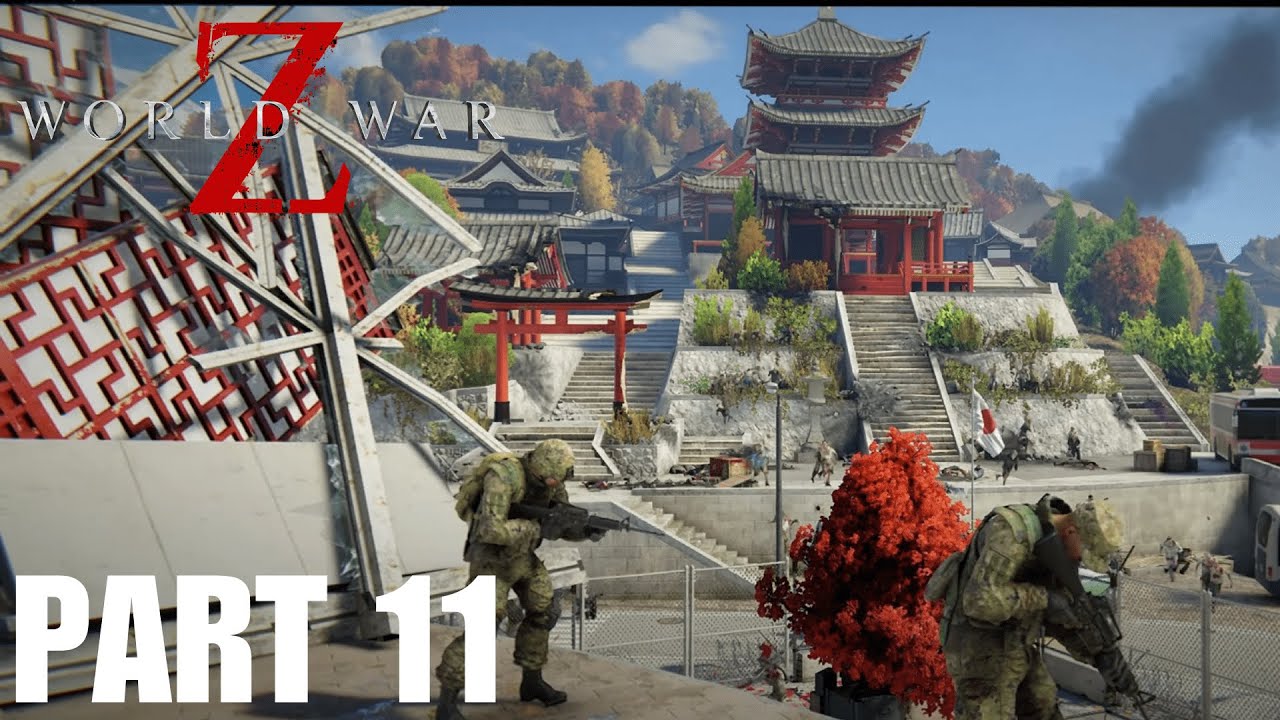 World War Z - Part 11 - Horde mode XL: Tokyo - YouTube