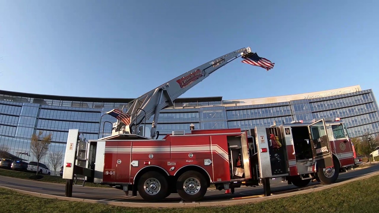 Over 20 fire departments show up at Princeton hospital to show ...