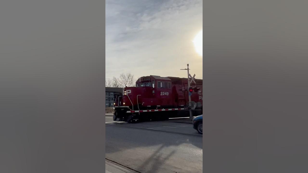 CP 2249 leads CPKC C55 on January 30, 2025 #train #captrain #railfan - YouTube