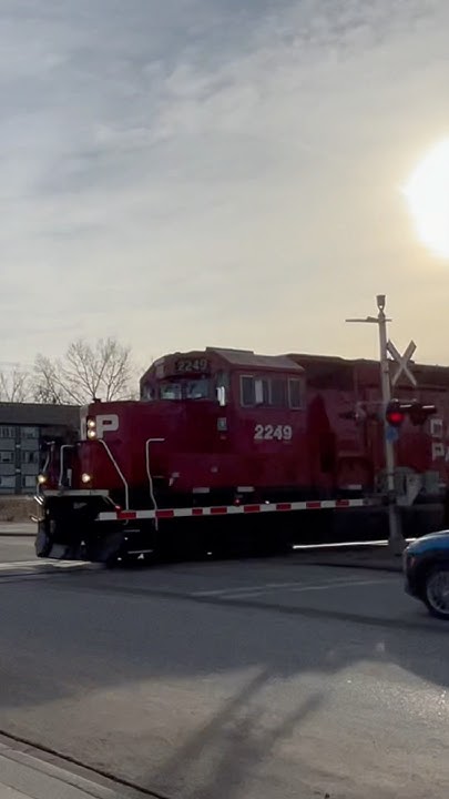 CP 2249 leads CPKC C55 on January 30, 2025 #train #captrain #railfan - YouTube