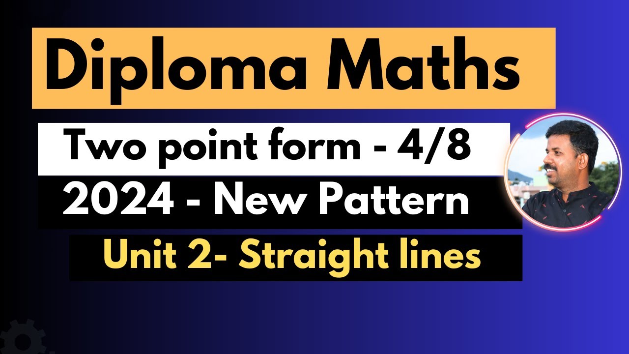04 || Straight lines || Two point form || Finding the Equation of ...
