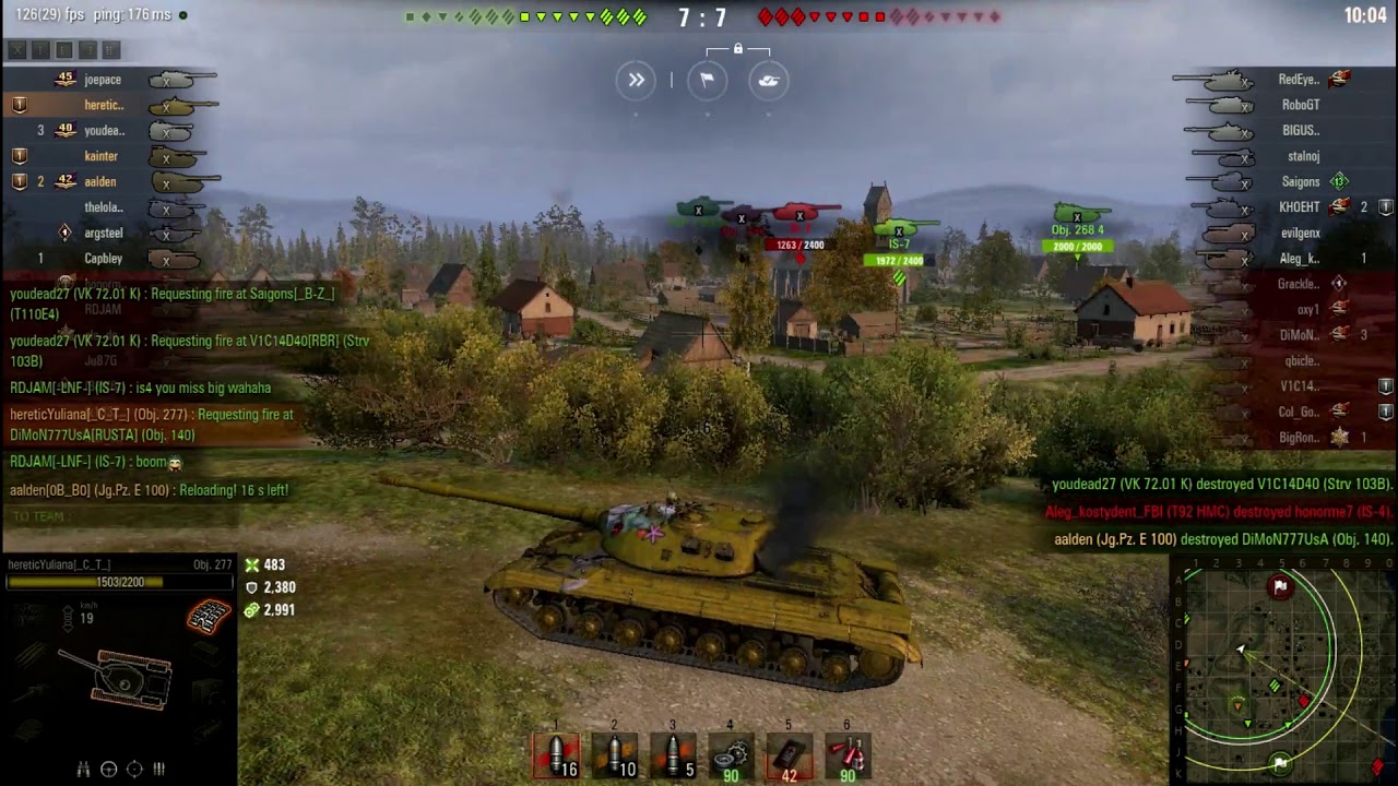 WORLD OF TANKS: murovanka map 8k spot dmg with obj277 - YouTube