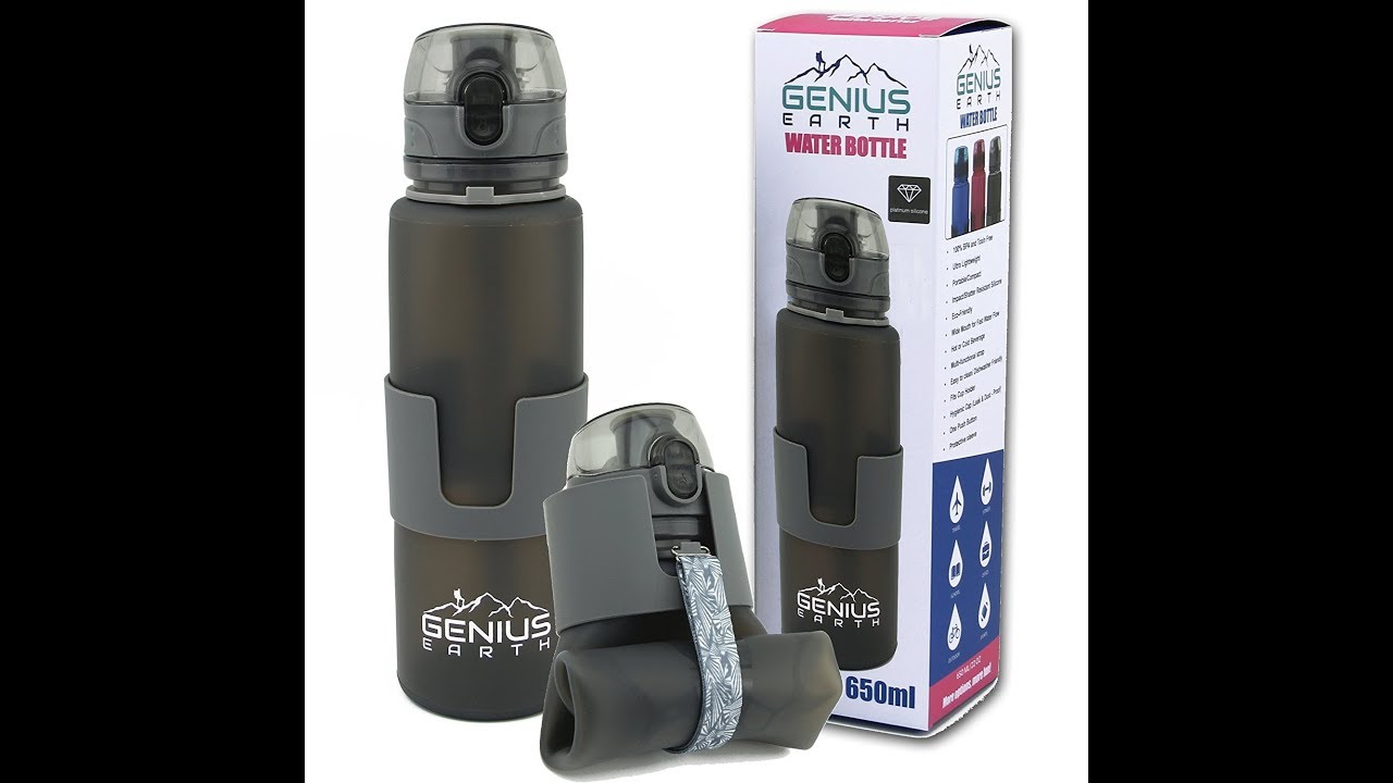 Genius Earth Collapsible Water Bottle - YouTube
