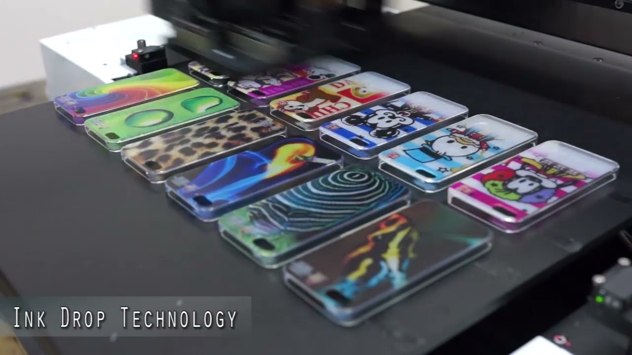 KINGT 4550 Phone Case UV Printer, 45*50cm Small UV Printing Machine ...