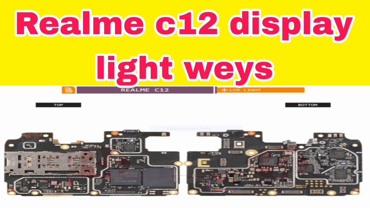 realme c12 display light problem solution// display light all track ...