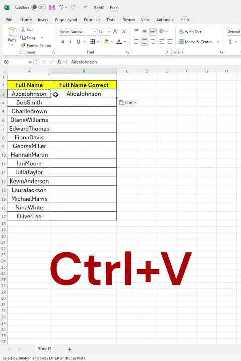 How to Add Space Between Names in Excel | Quick and Easy Tutorial - YouTube