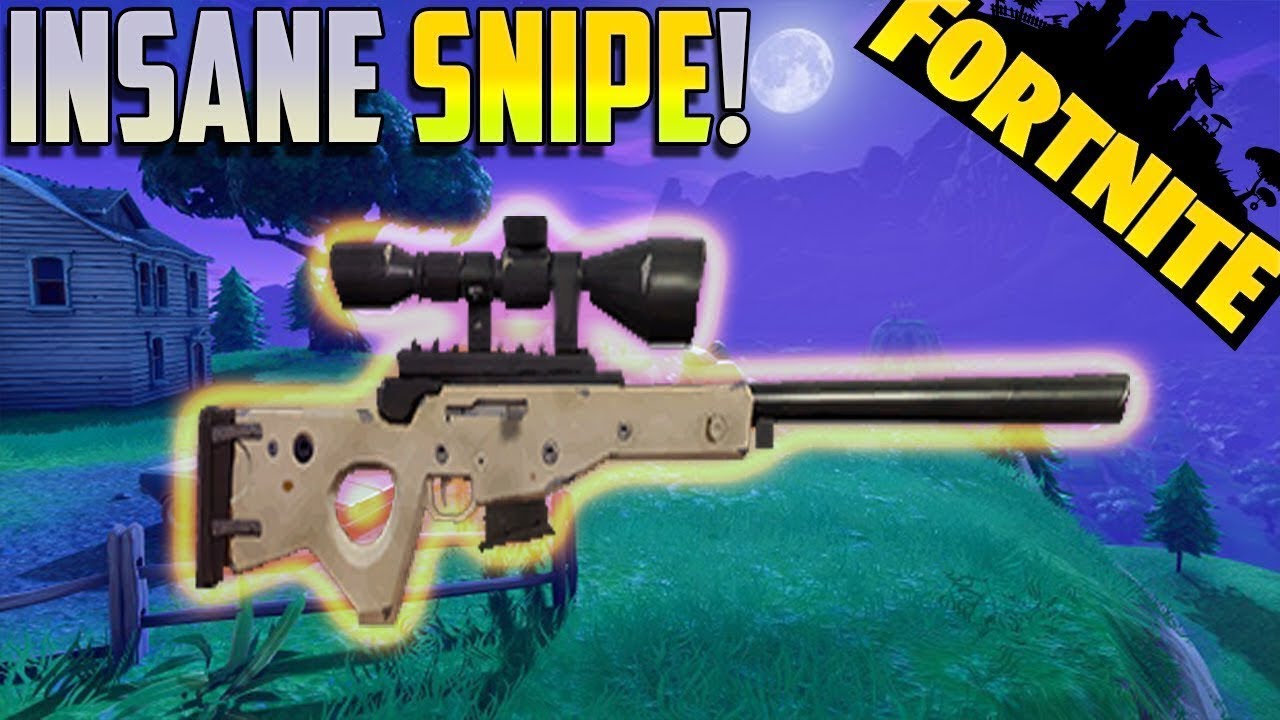 INSANE SNIPER SHOT | FORTNITE BATTLE ROYALE - YouTube
