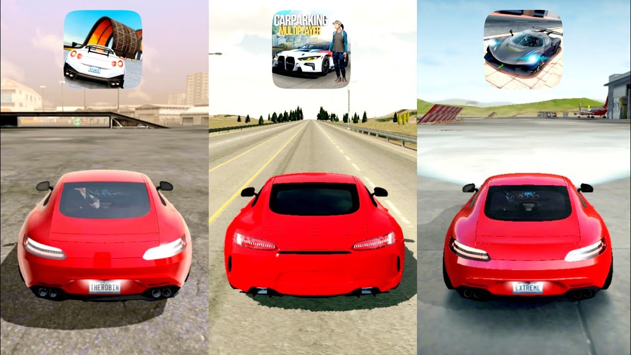 Mercedes AMG GT in Car Stunt Races Mega, Car Parking Multiplayer ...