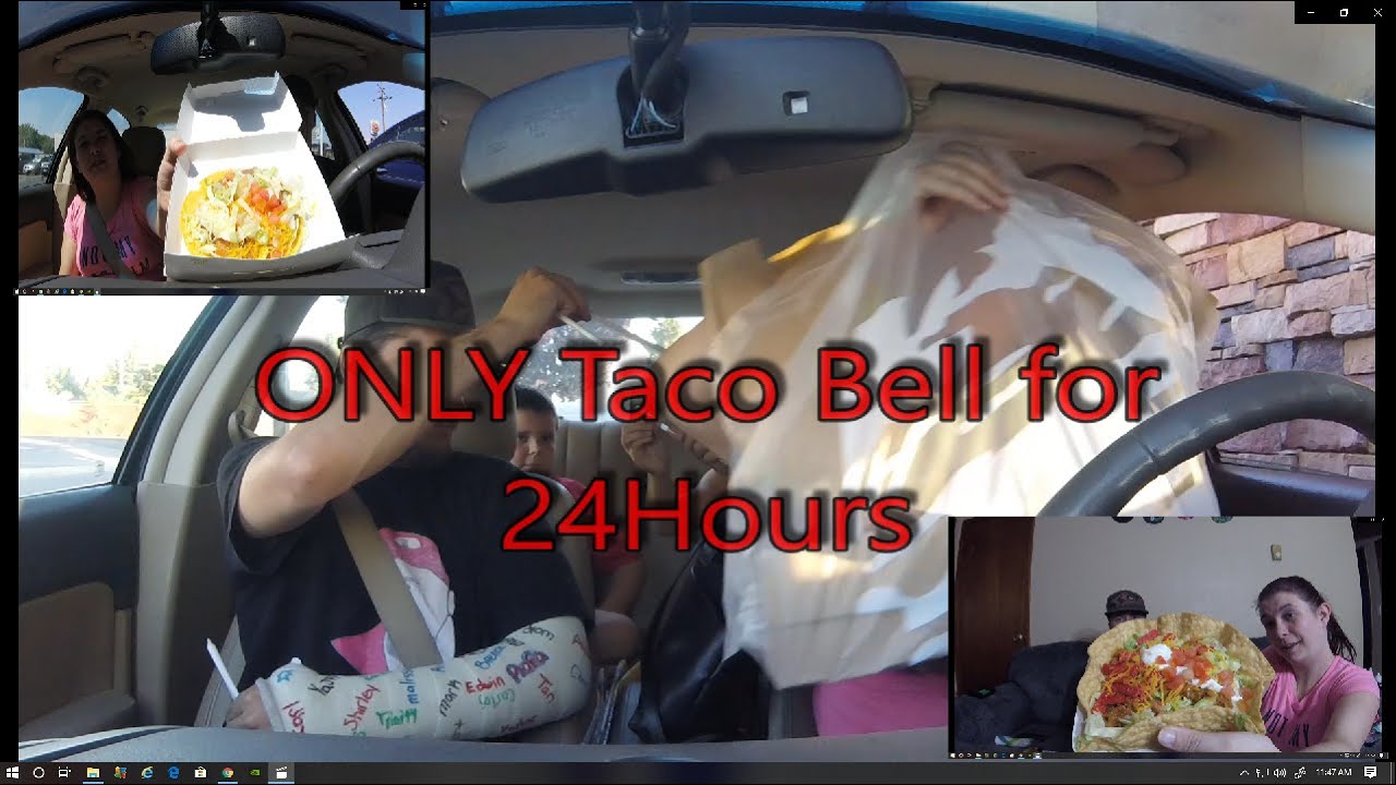 ONLY Eating Taco Bell For 24 Hours *Helping the homeless* - YouTube