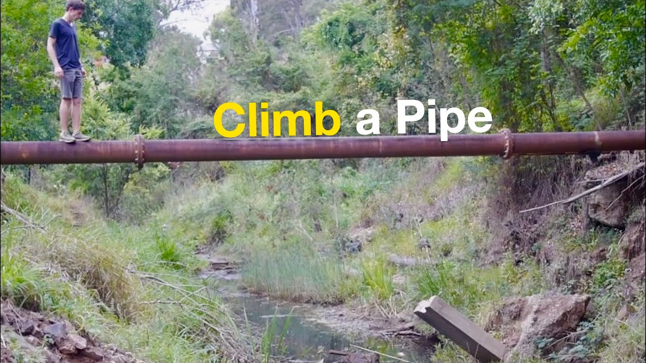 Climb over a pipe - YouTube
