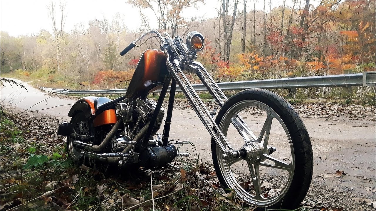 🍂 Autumn Sunset • Harley Davidson Chopper POV - YouTube