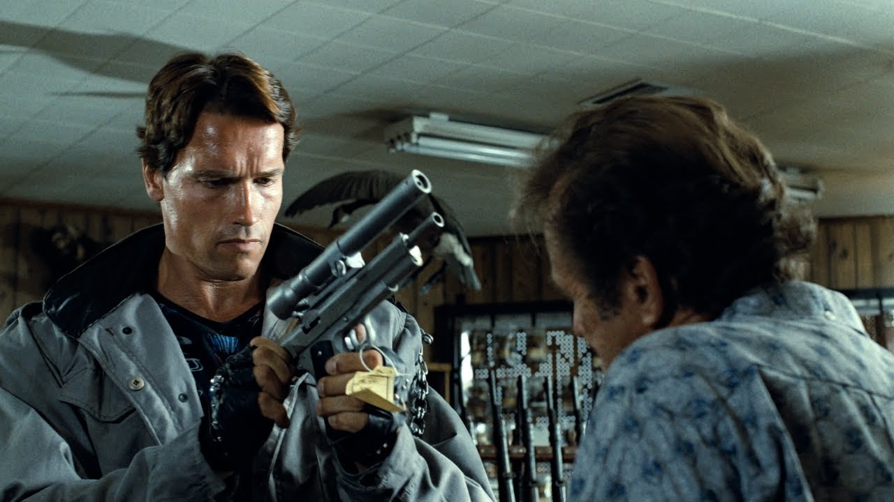 The Terminator 1984 Gun shop scene 4K HDR Mono - YouTube