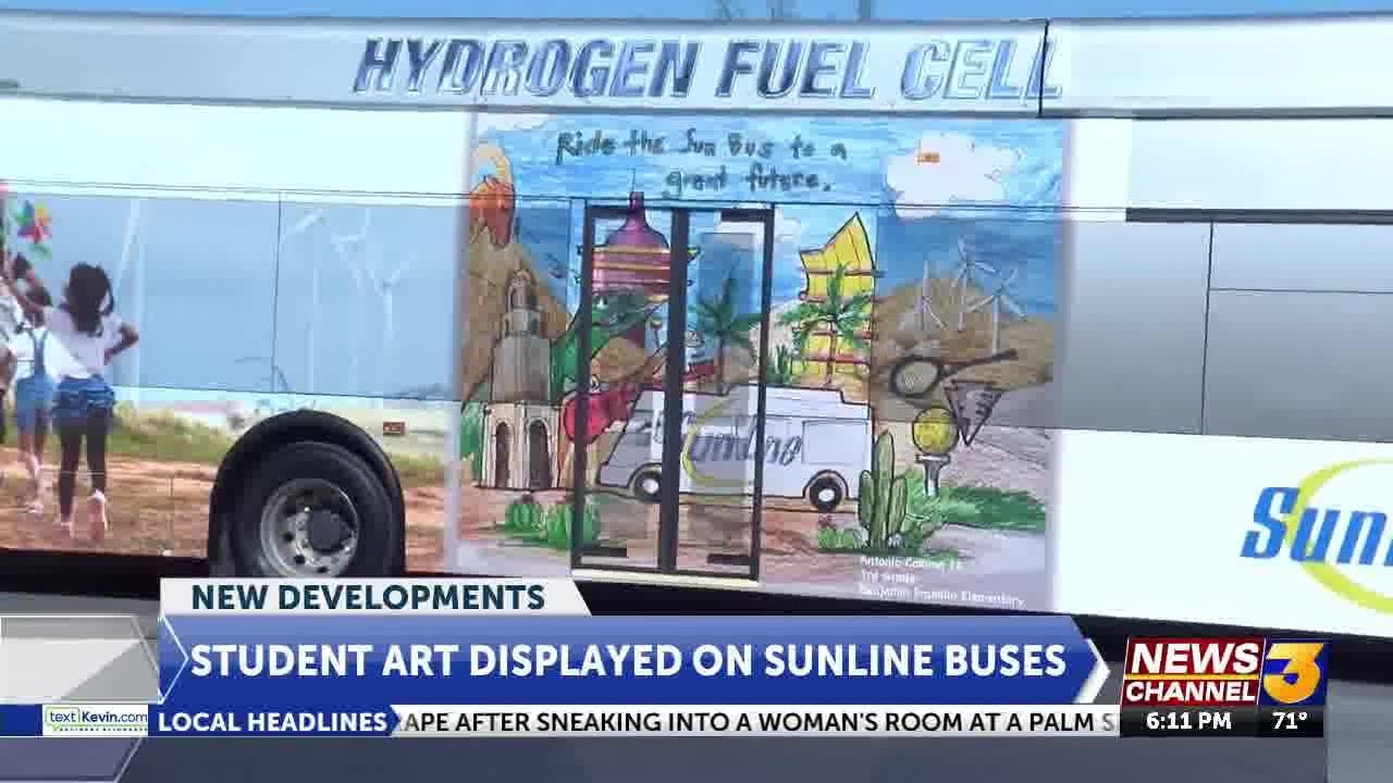 Student art displayed on Sunline buses - YouTube
