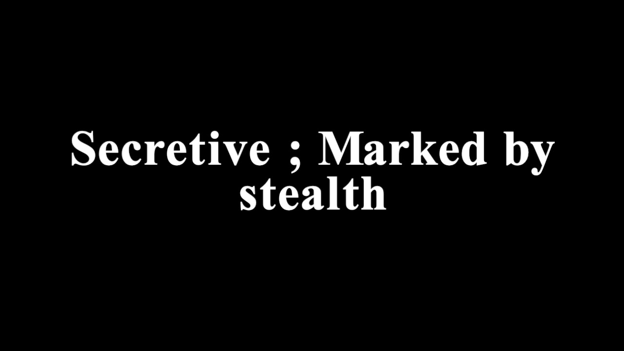 FURTIVE Meaning With Visual YouTube FURTIVE Meaning With Visual YouTube