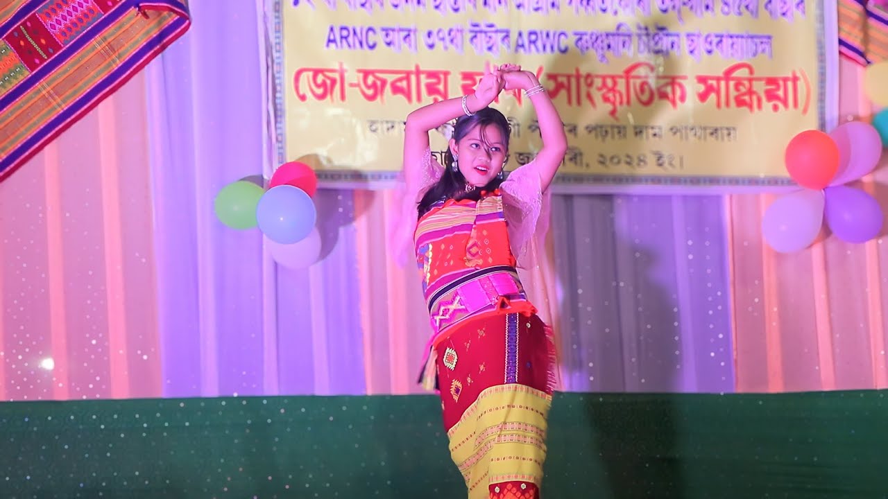Sokuwe Sokuwe Je Sala || Riya Moni Rabha || Assamese Rabha Mixed Dance ...