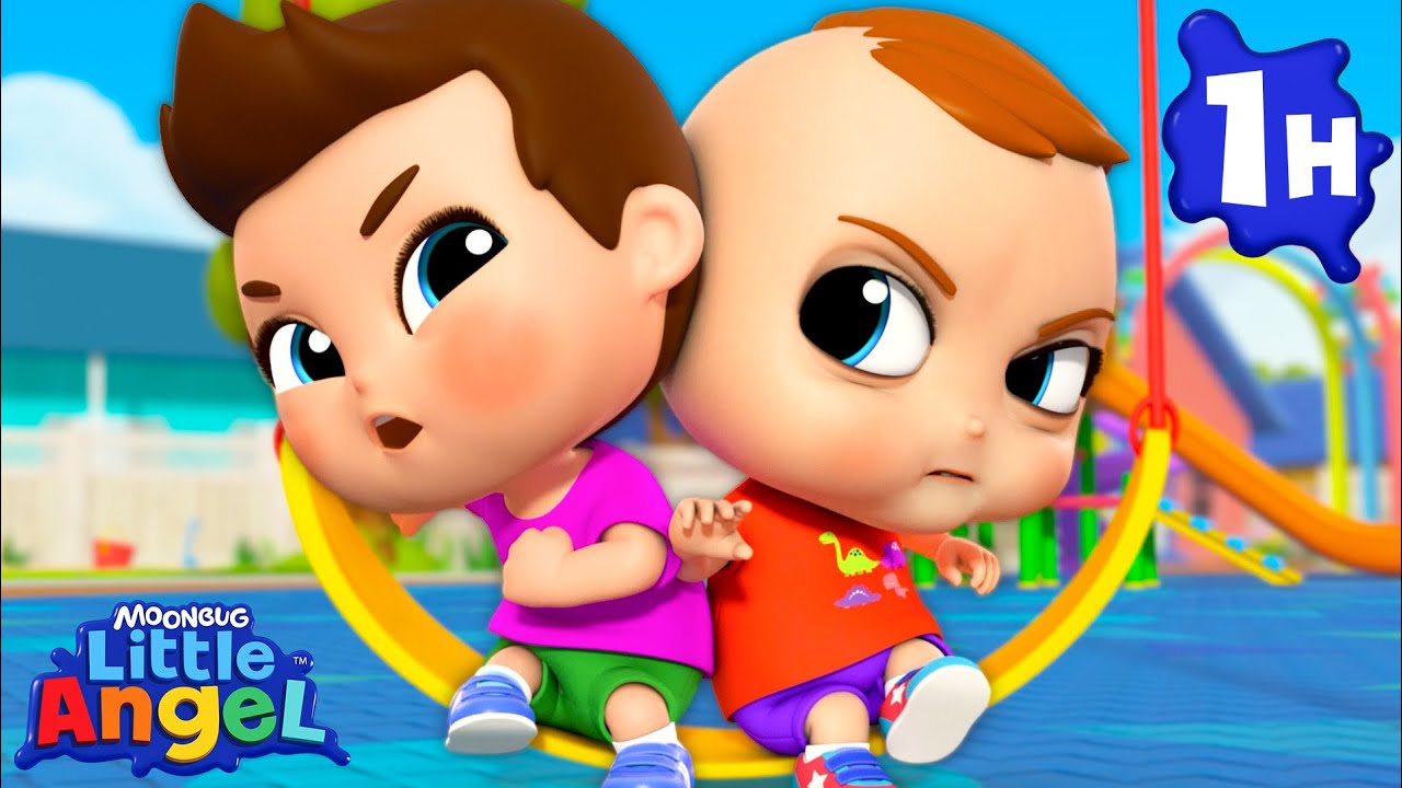 Learn To Take Turns At The Playground | Little Angel - Healthy Habits ...