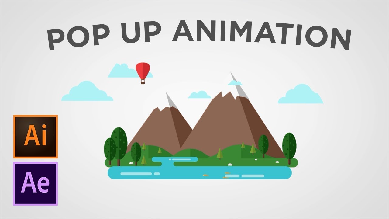 After Effect #01 | Cara Membuat Animasi POP UP Di After Effect - YouTube