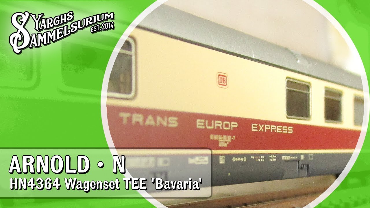 🚊 ARNOLD HN4364 - Wagenset TEE Bavaria - Vorstellung Modellbahn Spur N ...