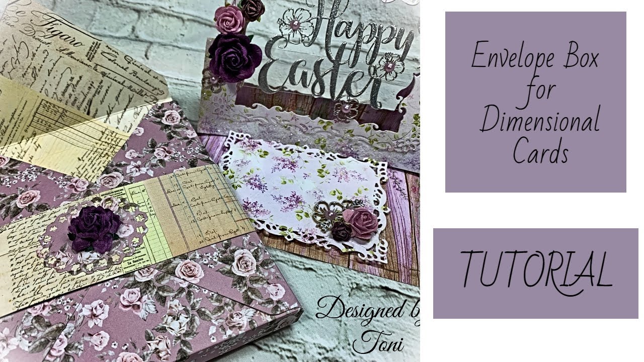 Envelope Box for Dimensional Cards - Tutorial - YouTube