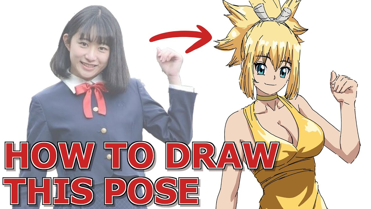 How To Draw Poses Easy (Traditional Art) - Pose Practice #8 - YouTube