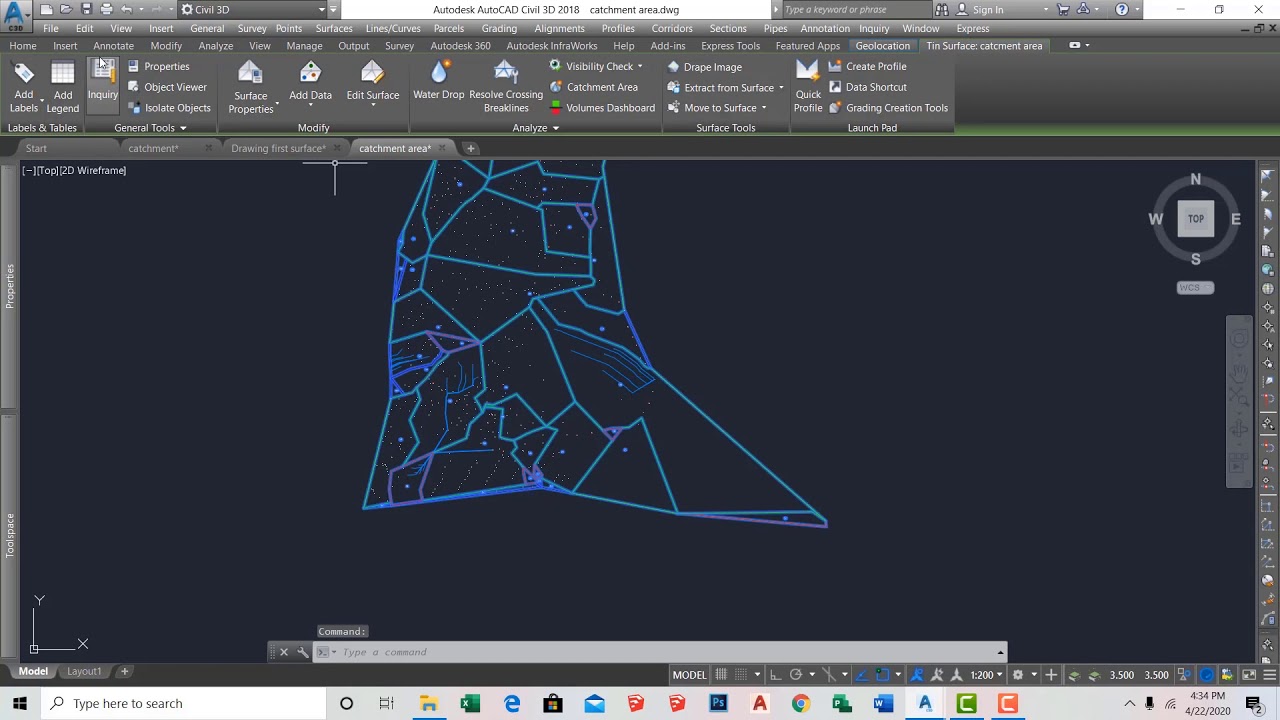 TUTORIAL MEMBUAT CATCHMENT AREA MENGGUNAKAN APLIKASI CIVIL 3D METRIC ...