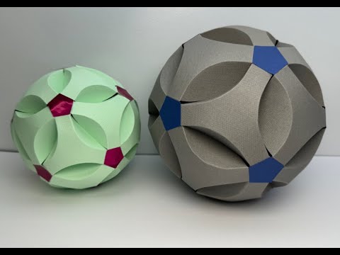 Circular Ball out of card stock - YouTube