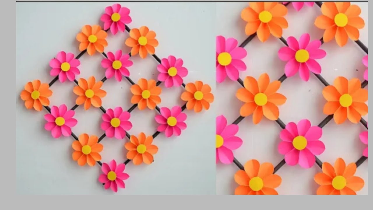 Easy and quick paperWall hanging idea for home A4 sheet wall decor ...