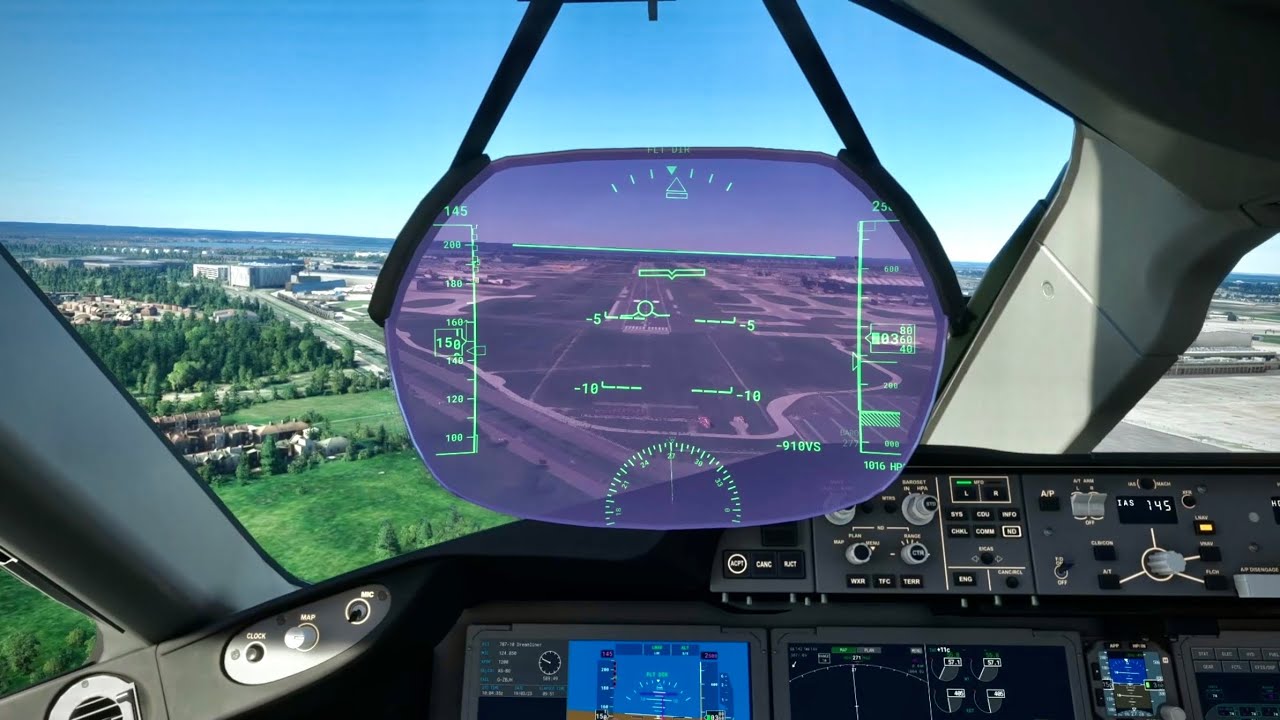 MSFS 2020 - Kuro 787-8 Visual Landing into London Heathrow - UK - YouTube