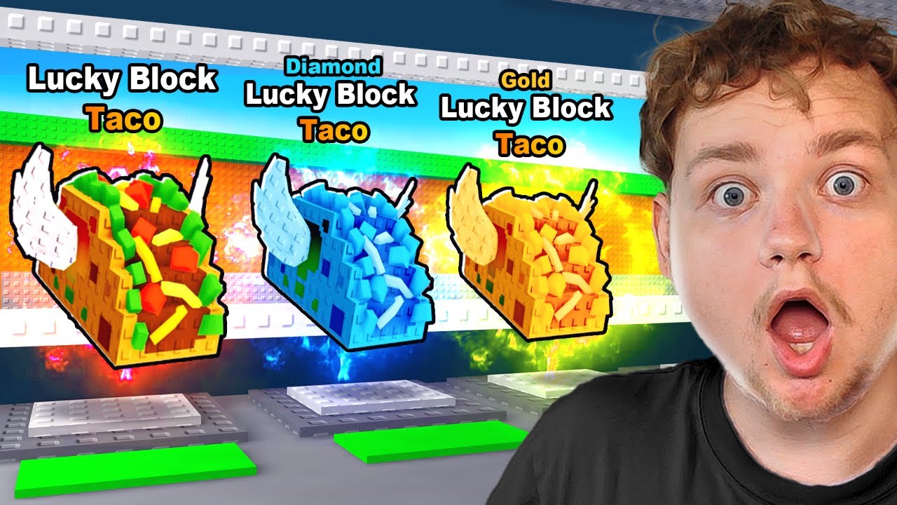 J’AI OUVERT 100 NOUVEAUX TACOS LUCKY BLOCK… (Steal A Brainrot) - YouTube