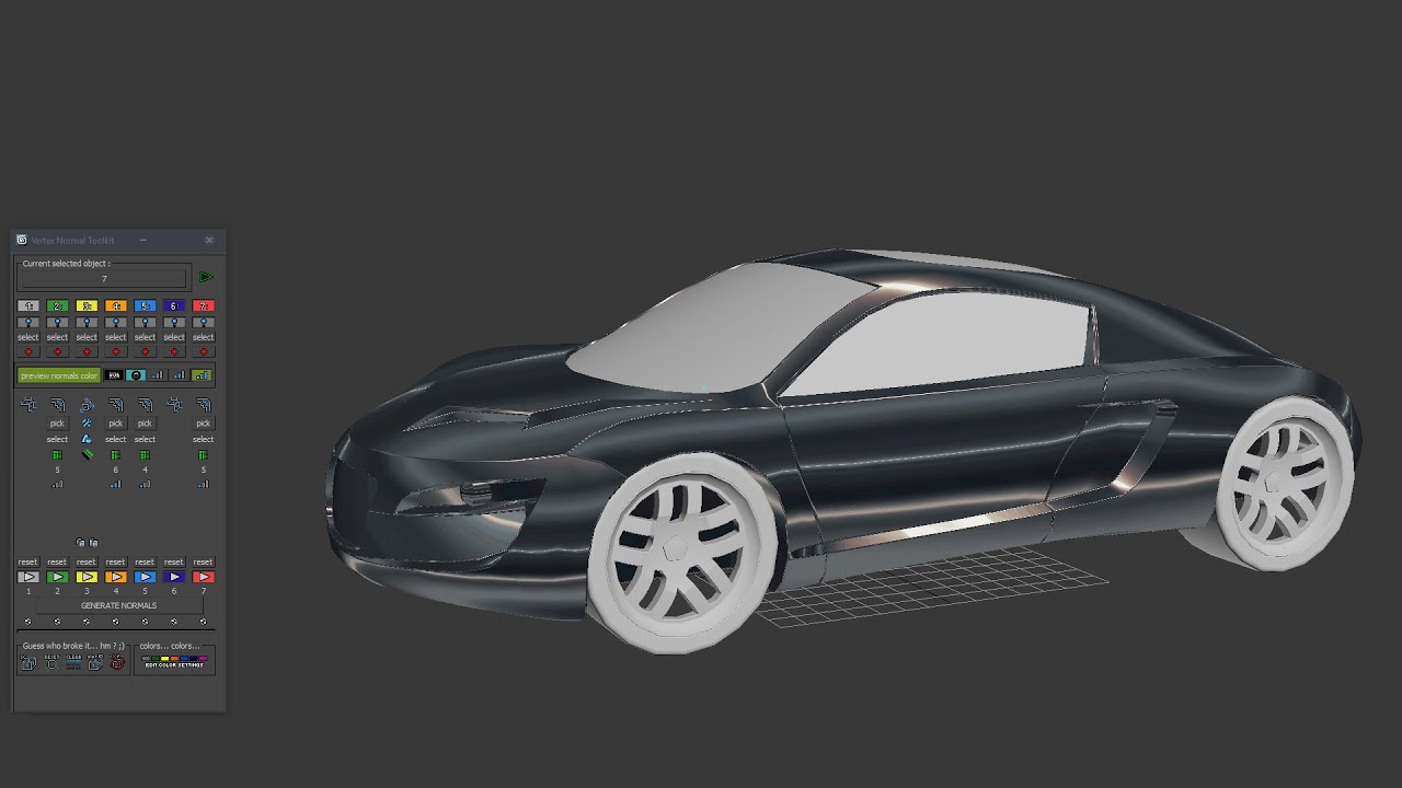 vertex normal toolkit for 3ds max - YouTube