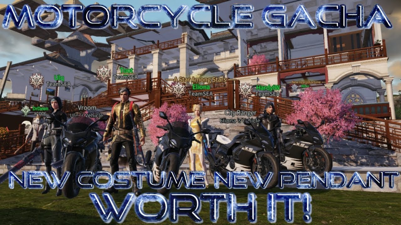 Lifeafter Motorcycle gacha! new costumes! new pendant! and many more ...