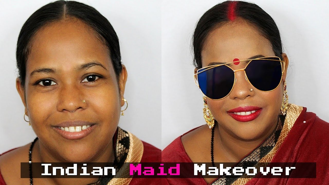 Indian Maid Makeover | Indian Festive Makeup Tutorial - YouTube
