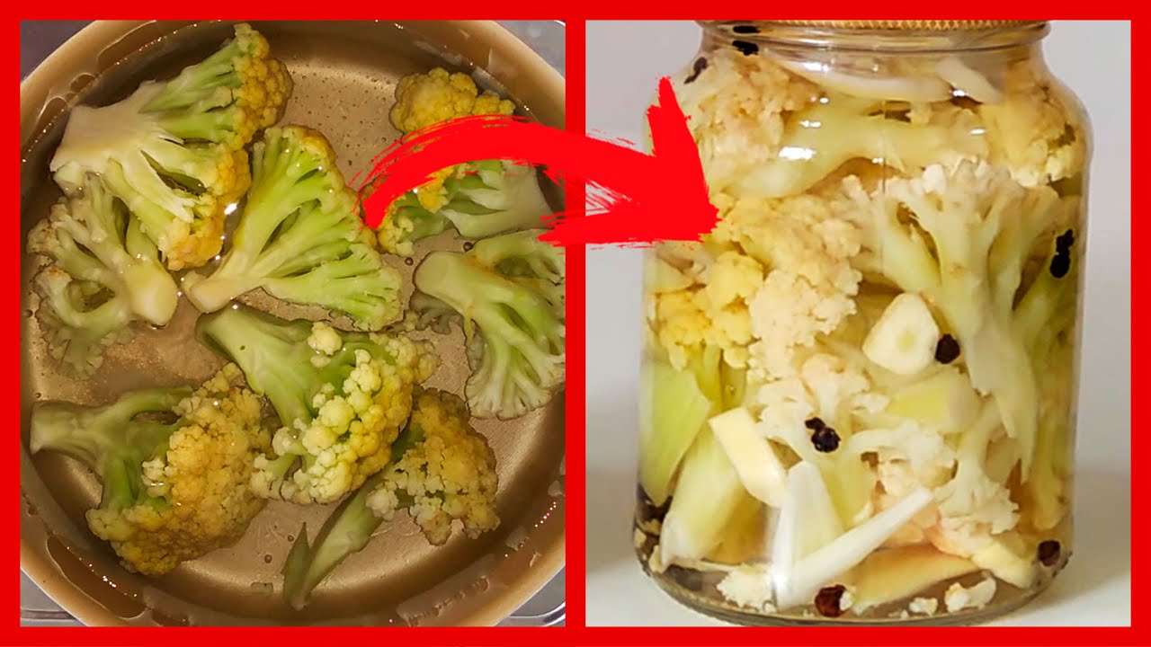 COMO FAZER PICLES DE COUVE-FLOR! Coliflor Encurtida / Cauliflower ...