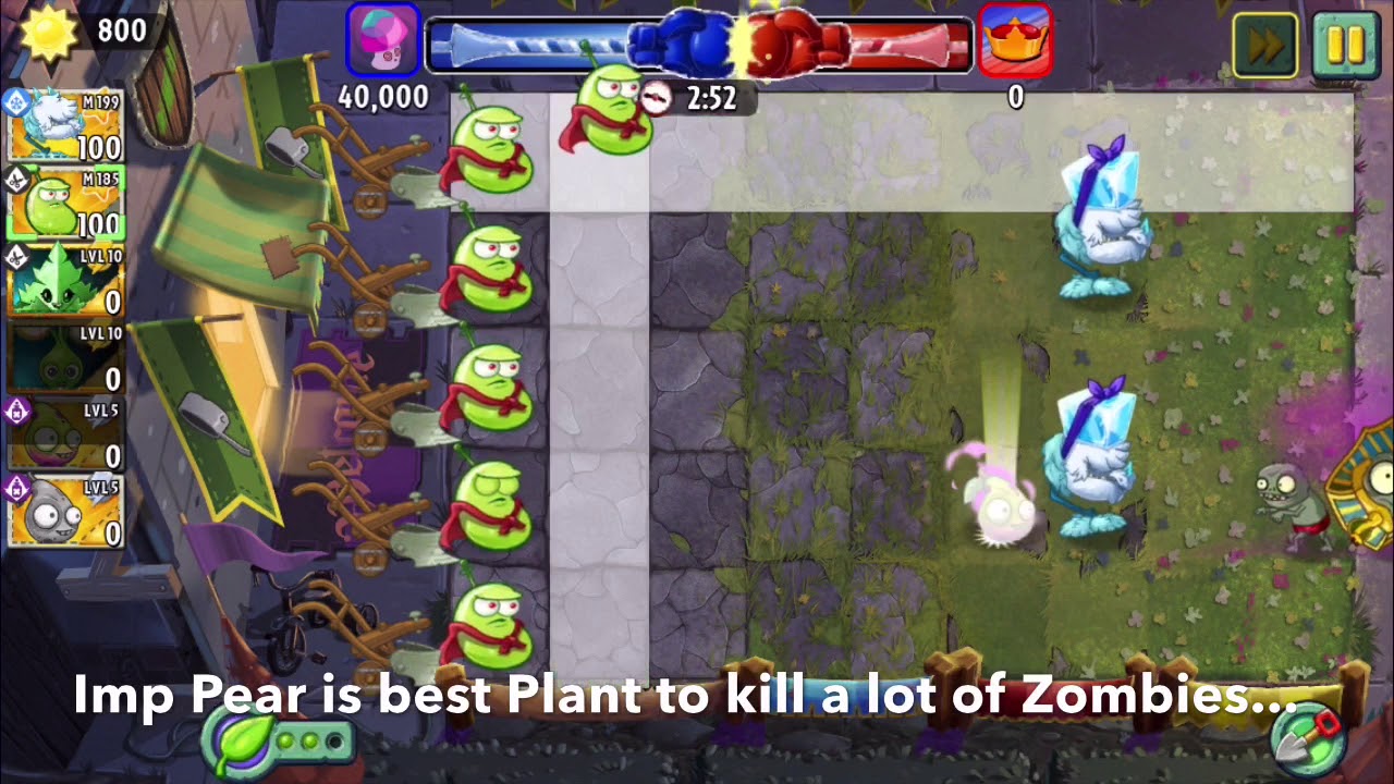 Pvz2#76: Battlez week 94; Imp Pear and M200 Cold Snap Dragon - YouTube