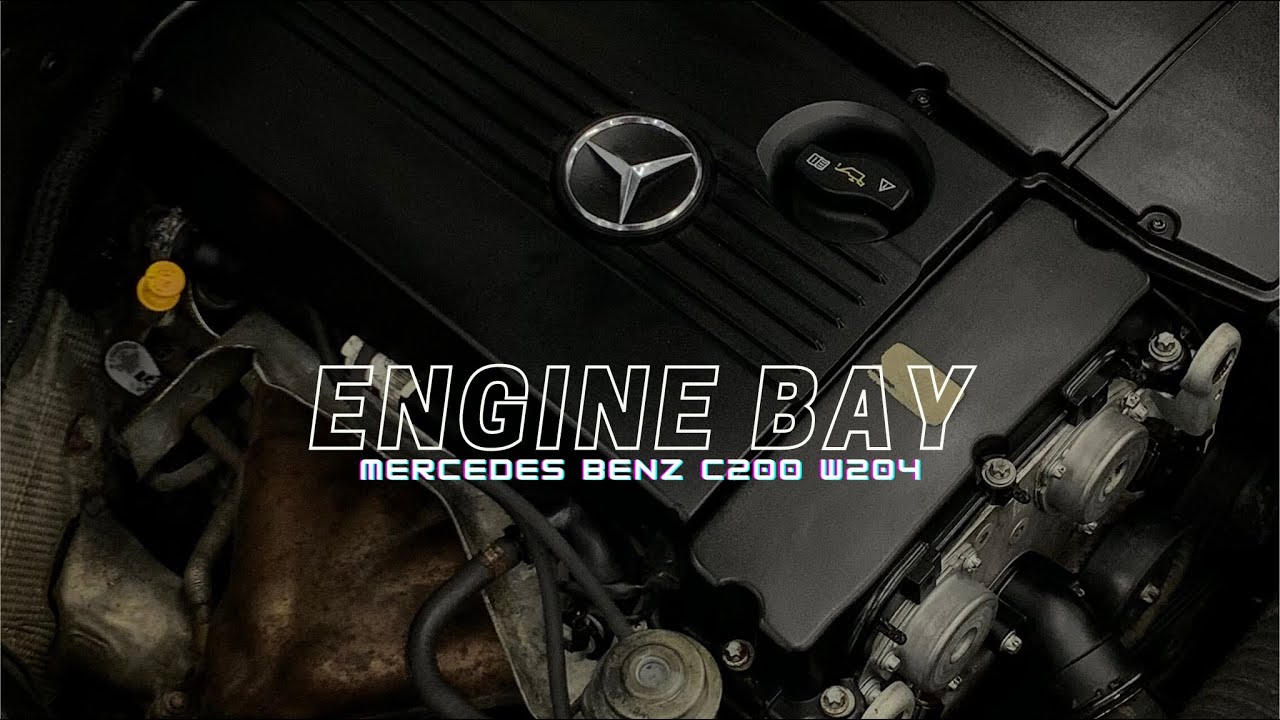 Mercedes Benz W204 | Engine Bay Detail - YouTube