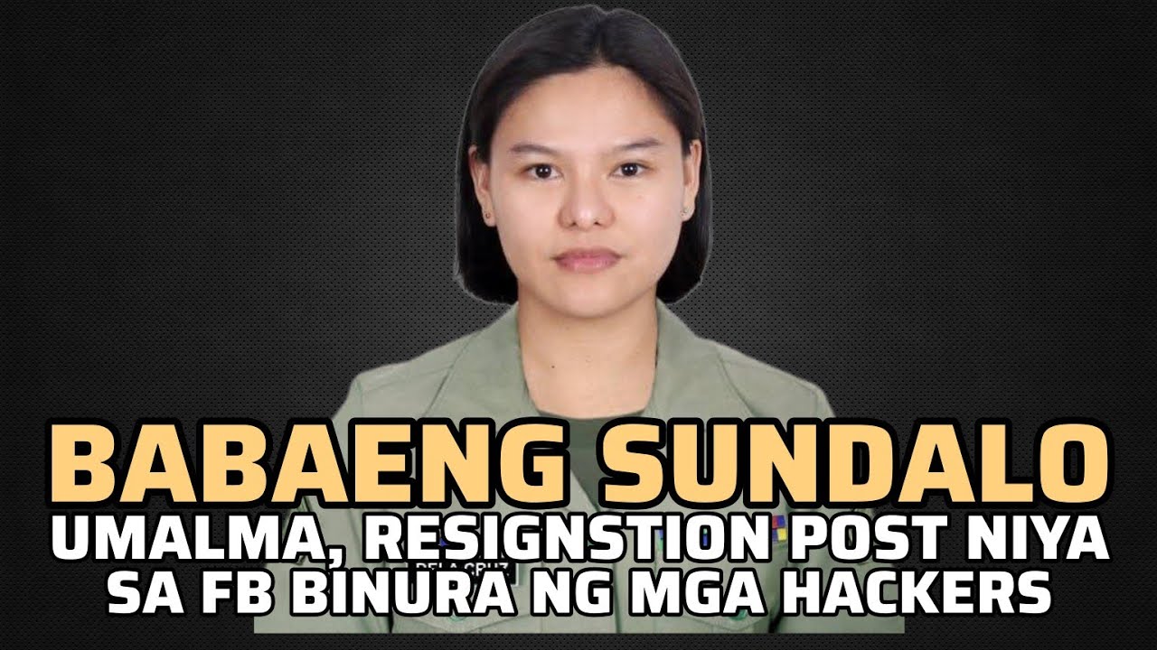 NAGBITIW NA BABAENG SUNDALO UMALMA | RESIGNATION POST NIYA SA FB BINURA ...